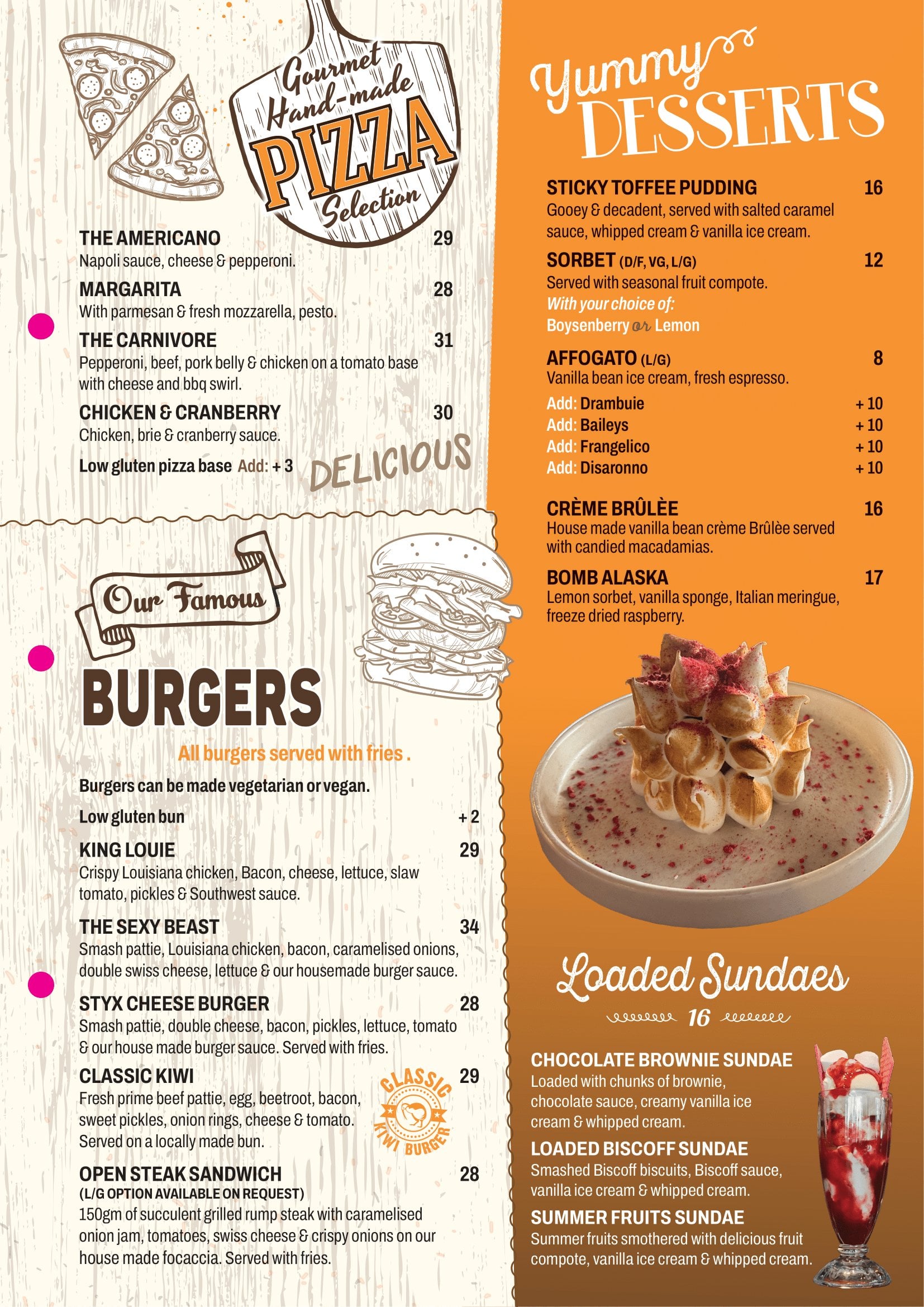 Menu | Styx and Stone